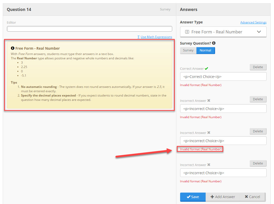 Explicación de los tipos de preguntas – Knowledgehook