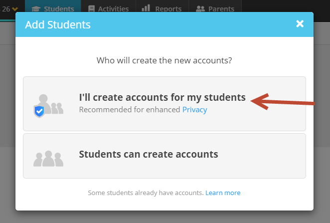 Create Student Accounts – Knowledgehook