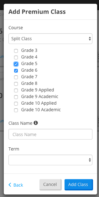 Creating a Split Grade Class – Knowledgehook