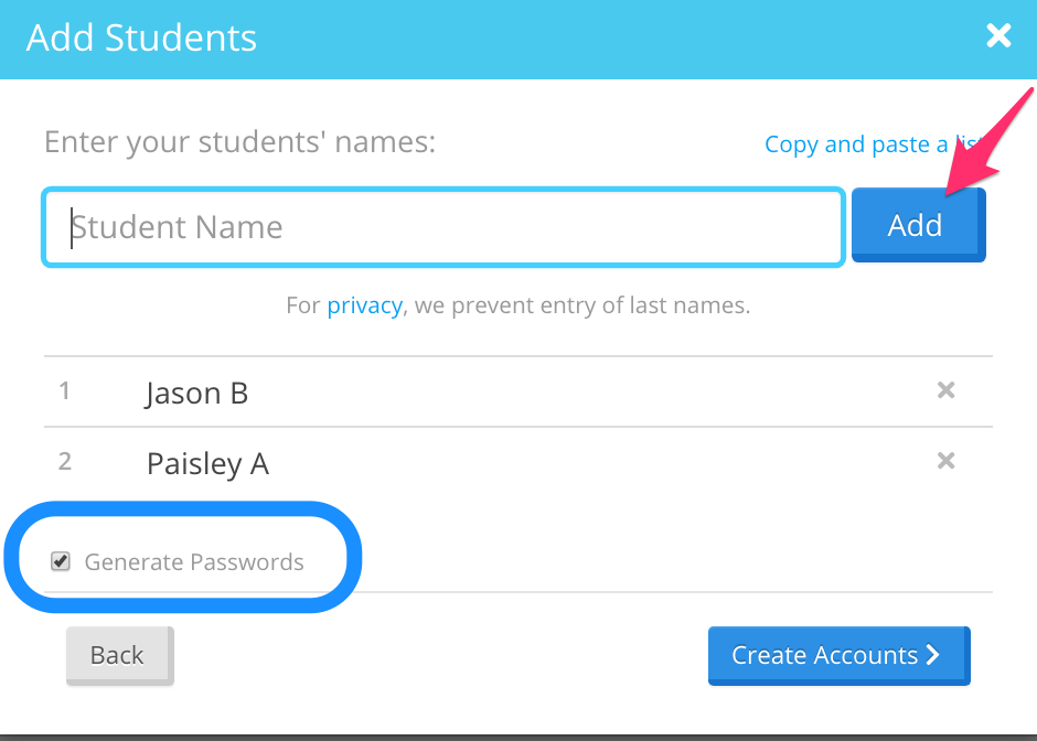 Create Student Accounts – Knowledgehook
